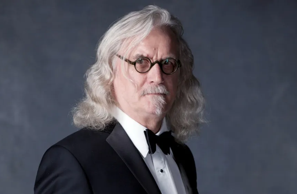 Sir Billy Connolly makes a rare public appearance to show off his new ...
